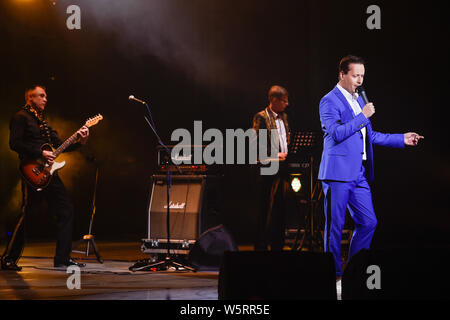 Russian singer-songwriter Vitaliy Vladasovich Grachov, better known by ...