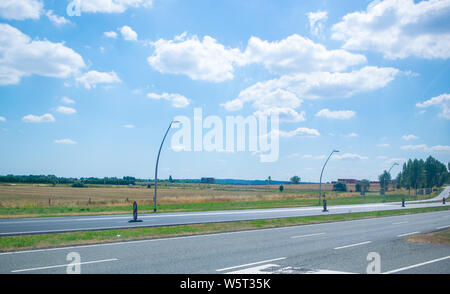 Nijmegen Ressen, Gelderland July 29 2019, A Dutch Highway in the summer ...
