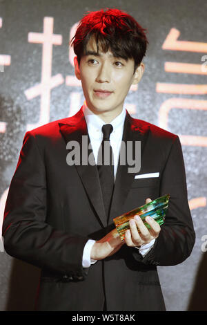 Chinese actor Zhu Yilong attends the Louis Vuitton show during Paris ...