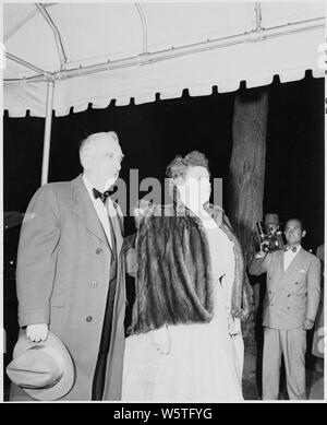 Chief Justice Fred Vinson and his wife at Blair House in Washington ...