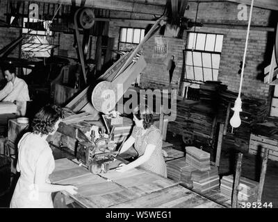 Photograph of Strips of Veneer; Scope and content: Original caption ...