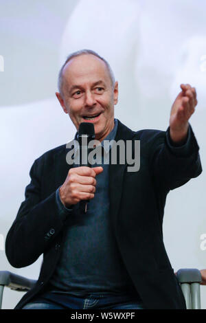 Italian woodcarving artist Bruno Walpoth attends a press conference for ...