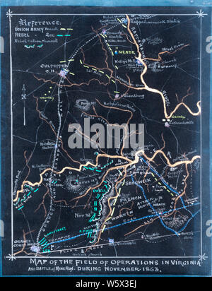 Civil War Maps 0903 Map of the field of operations in Virginia and ...