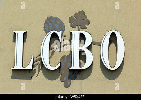 LCBO sign, Liquor Control Board of Ontario Stock Photo - Alamy