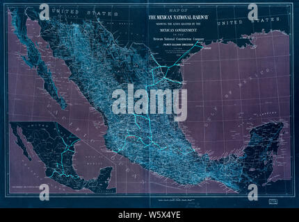 Map of the Mexican National Railway : showing also its relative ...