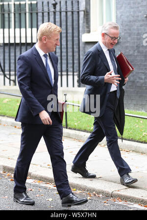 Chancellor of the Duchy of Lancaster Oliver Dowden and his wife Blythe ...