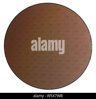 Frontal shot of a wafer in white back Stock Photo - Alamy