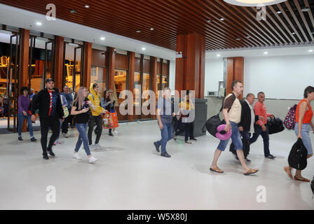 166 passengers and 6 crew members from the Boeing 737 aircraft are seen ...