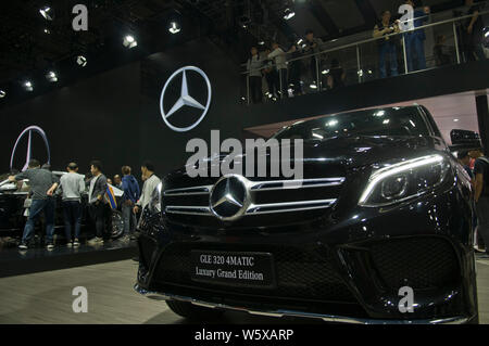 --FILE--A Mercedes-Benz GLE 320 4MATIC Luxury Grand Edition car is ...