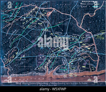 Civil War Maps 1051 Map showing position of Union Army at Pittsburg ...