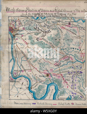 Map showing the advance of the Union army under the command of Lieut ...