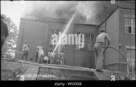 A fire at Sheffield High School with firefighters responding to the ...