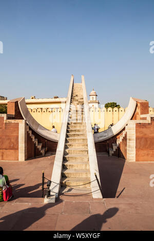 Large Sundial - Samrat Yantra, at the Jantar Mantar ancient observatory ...