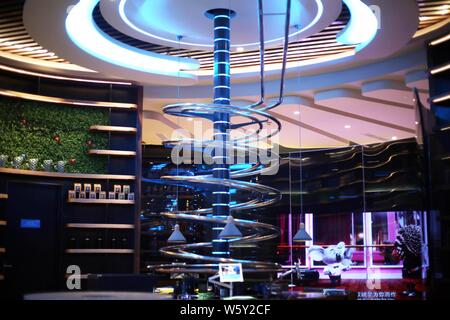 Interior view of the world's tenth and Asia's third spaceship-themed ...