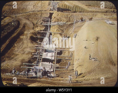 Strawberry Valley Project - Strawberry Dam - Showing earth fill and ...