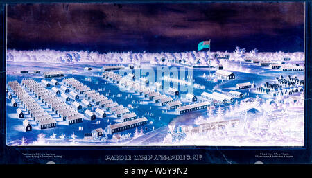 Civil War Maps 1240 Parole Camp Annapolis M'd Rebuild and Repair Stock ...