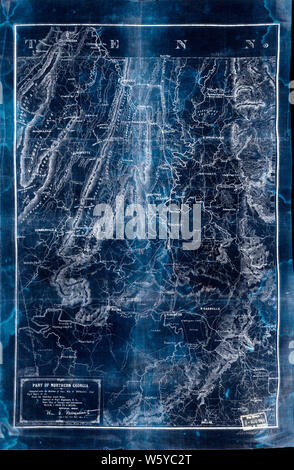 Civil War Maps 1259 Part of northern Georgia Rebuild and Repair Stock ...