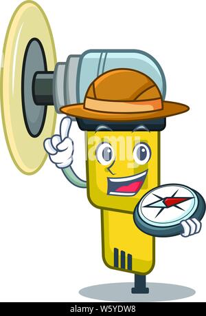 pneumatic sander isolated with the cartoon vector illustration Stock ...