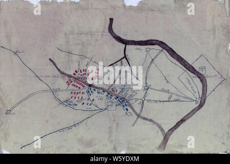 Civil War Maps 1312 Plan of Bull Run Inverted Rebuild and Repair Stock ...