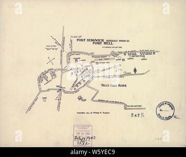 Civil War Maps 1329 Plan of Fort Sedgwick generally known as Fort Hell ...