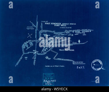 Civil War Maps 1329 Plan of Fort Sedgwick generally known as Fort Hell ...