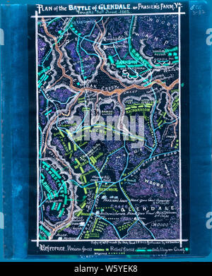 Civil War Maps 1377 Plan of the Battle of Glendale or Frasier's Farm Va ...