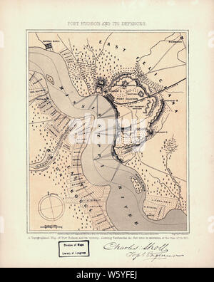 Civil War Maps 1435 Port Hudson and its defences Inverted Rebuild and ...