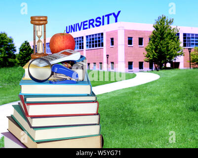 education concept: path to college or university Stock Photo - Alamy
