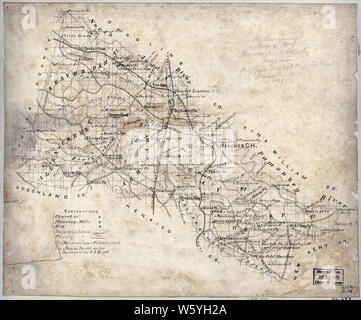 Civil War Maps 1493 Preliminary map of Hanover County Virginia Inverted ...