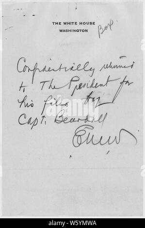 Watson to Franklin D. Roosevelt Stock Photo - Alamy