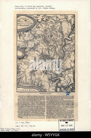 Civil War Maps 1764 The field of Antietam Inverted Rebuild and Repair ...