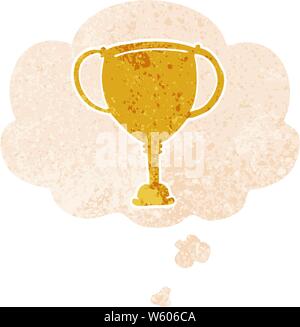 freehand textured cartoon old trophy Stock Vector Image & Art - Alamy