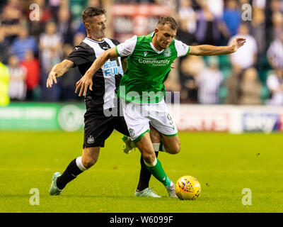 Leith, Edinburgh, UK. 30th July 2019. Pre-season friendly Hibernian ...