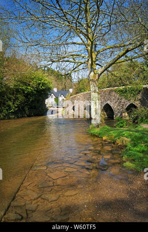UK,Somerset,Exmoor,Bury Bridge & River Haddeo Stock Photo - Alamy