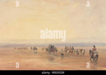 David Cox - Crossing Lancaster Sands Stock Photo - Alamy