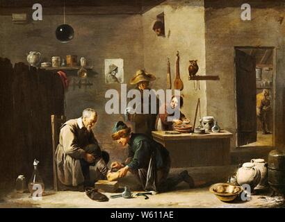 David Teniers II - The Village Doctor Stock Photo - Alamy