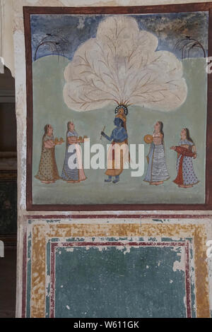 Jaipur, Rajasthan, India. Women's Quarters on the Ground Floor in the ...