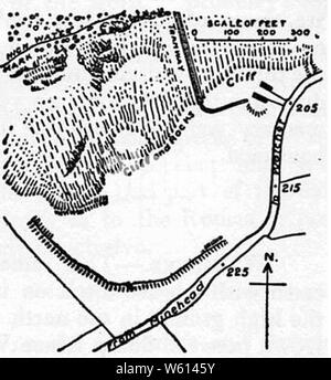 Daws Castle Somerset Map Stock Photo - Alamy