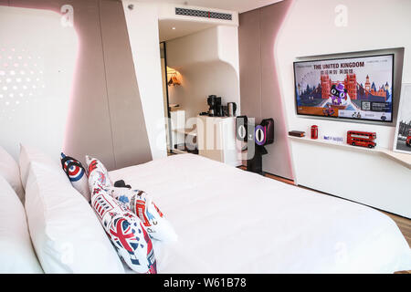 Interior view of the Alibaba Future Hotel - Fly Zoo Hotel of Chinese e ...