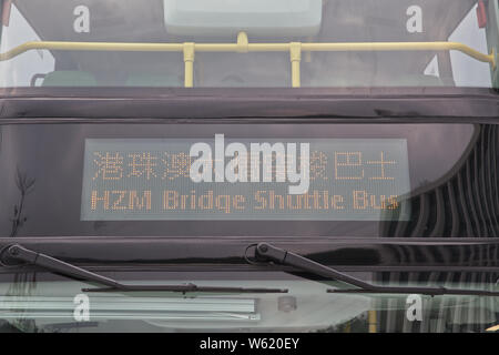 The cross-border buses to operate on the Hong Kong-Zhuhai-Macau Bridge ...