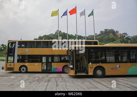 The cross-border buses to operate on the Hong Kong-Zhuhai-Macau Bridge ...