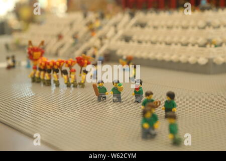 View of the model of the Palace Museum, also known as the Forbidden ...