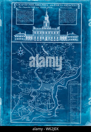 Map of Philadelphia, and Parts Adjacent, With a Perspective View of the ...