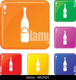One bottle set color collection Stock Vector Image & Art - Alamy