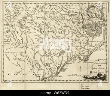 A new map of Carolina , cartographic, Maps, 1695, Lea, Philip, active ...