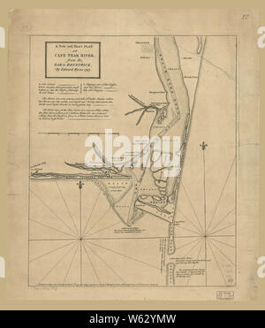 A new and exact plan of Cape Fear River, from the bar to Brunswick ...