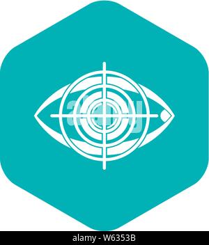 Laser sight icon. Simple style poster background symbol. Laser sight ...