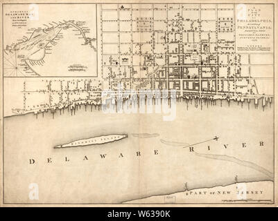 A plan of the city of Philadelphia, the capital of Pennsylvania, from ...