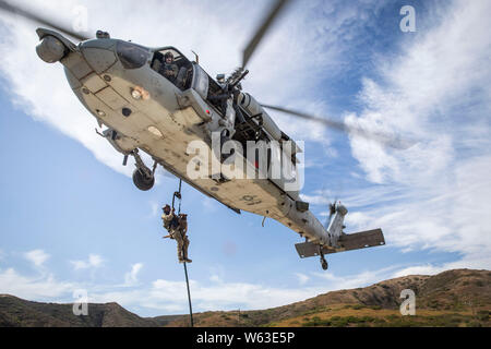 A U.S. Marine Multipurpose Canine with Marine Corps Forces Special ...