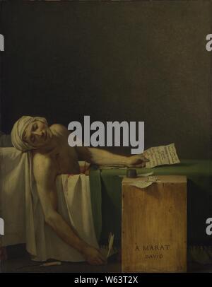Jacques-Louis David - Marat assassinated Stock Photo - Alamy